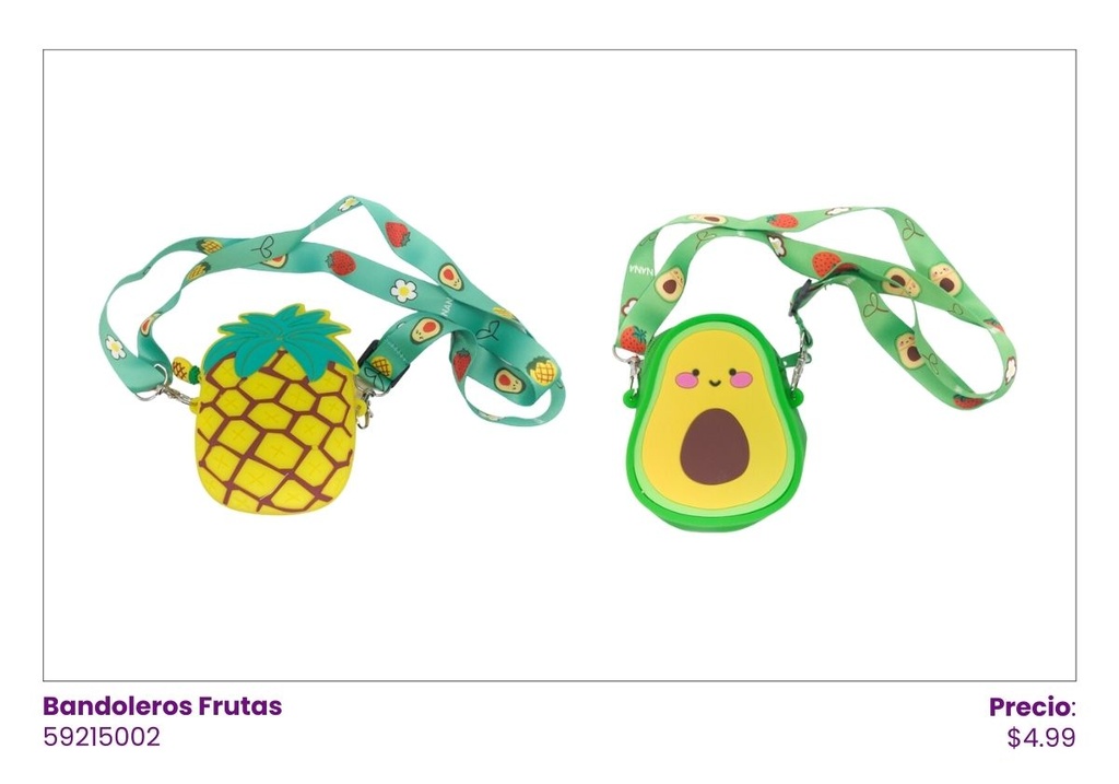 BANDOLEROS SILICON FRUTAS | Accesorios Candonga